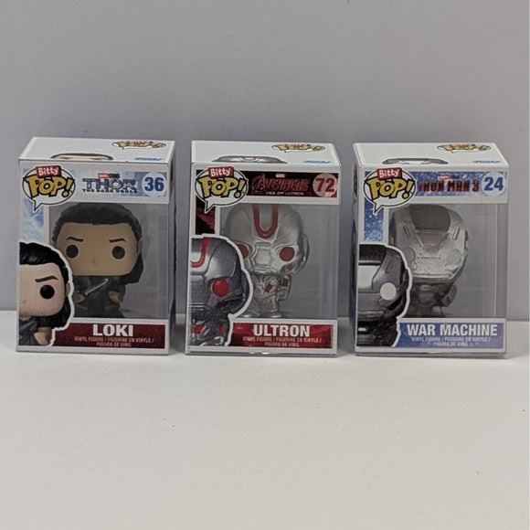 Funko | Toys | Funko Pop Bitty Marvel Avengers Loki Ultron War Machine ...